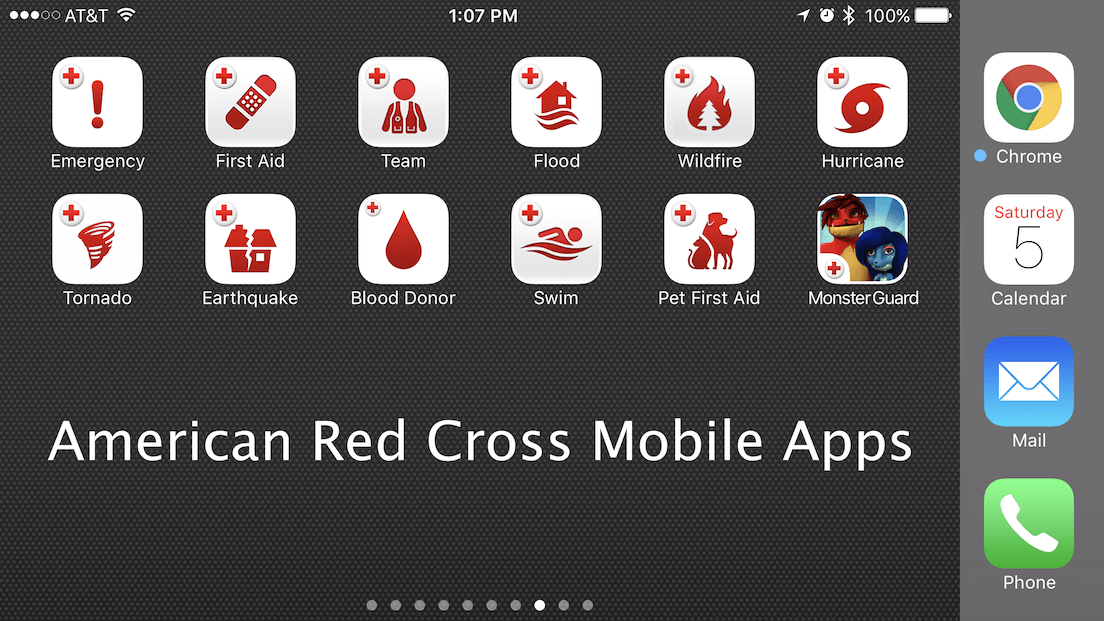 Mobile Apps with Red Logo