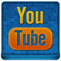 Orange and Blue YouTube Logo