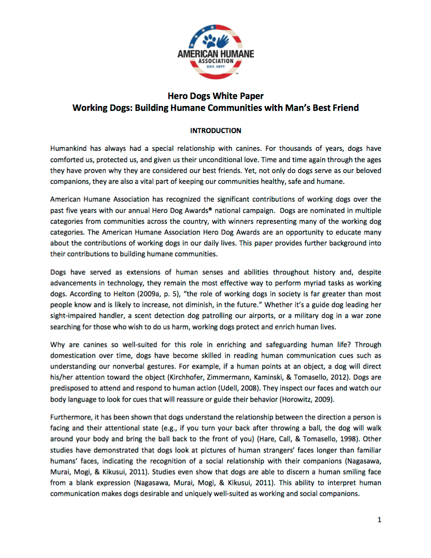 American Humane Association Logo