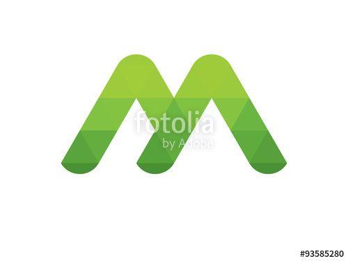 Green Triangle M Logo in vector format (SVG)