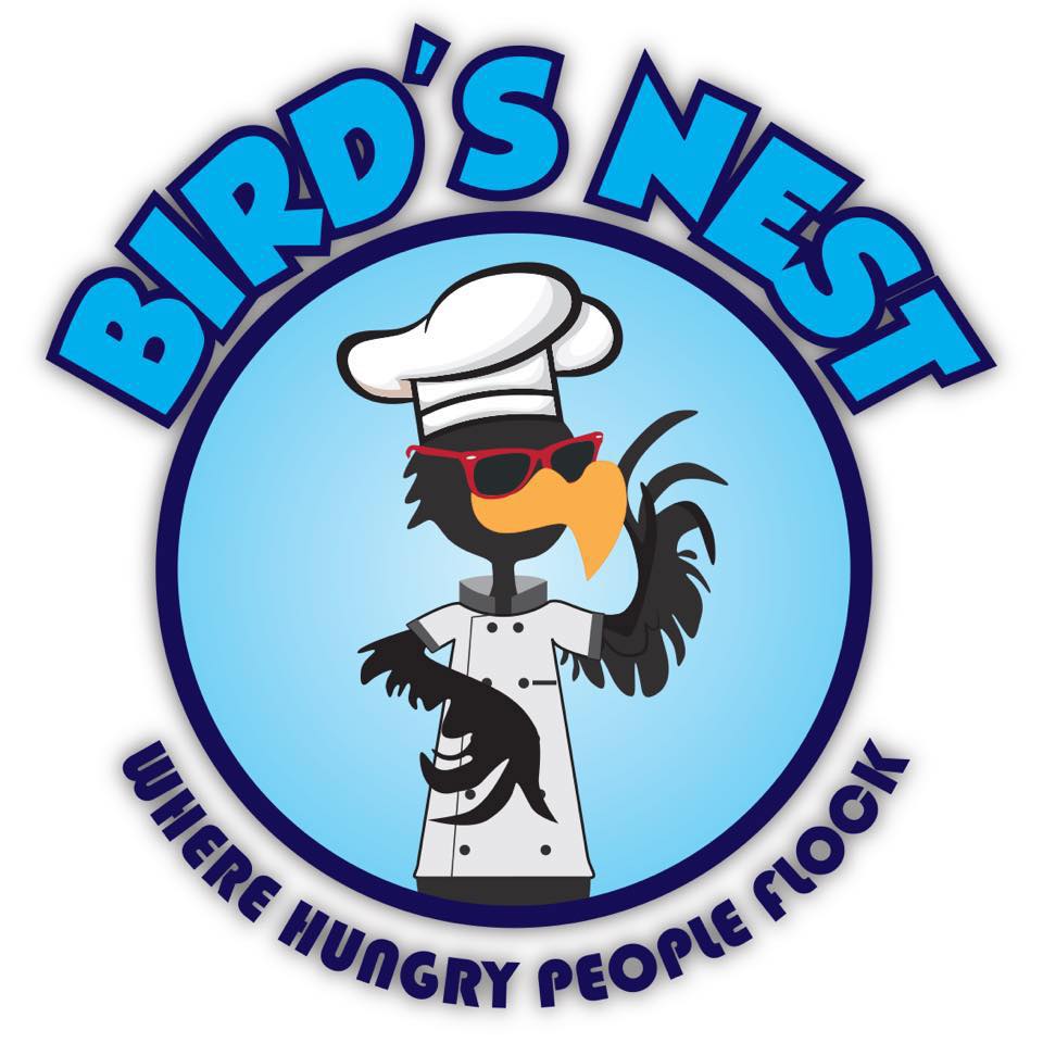 Blue Birds Nest Food Logo