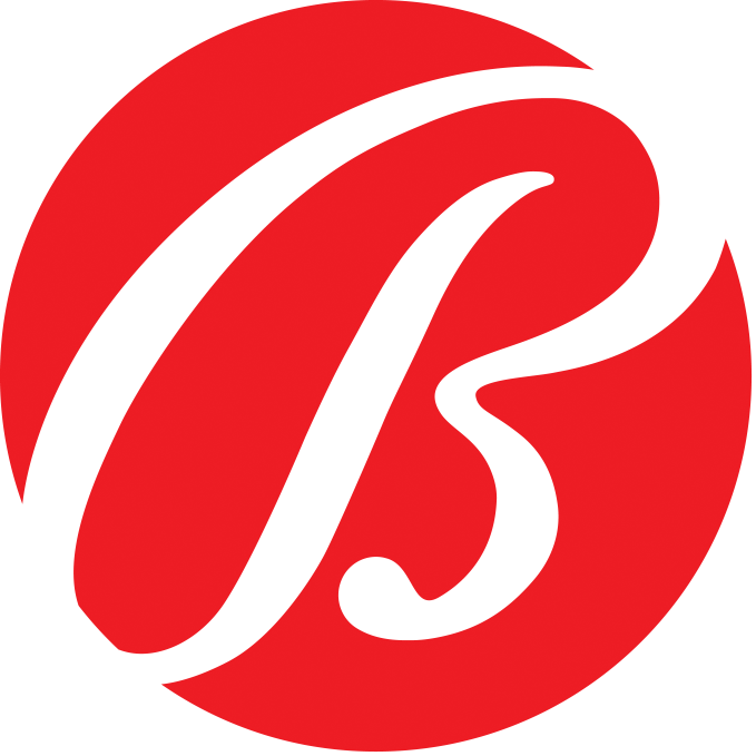 Red And White B Logo