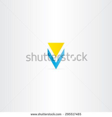 Blue and Yellow V Logo - LogoDix