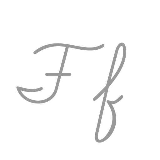 Cursive F Logo LogoDix