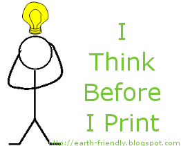 Think Before You Print Logo - LogoDix
