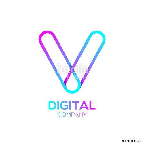 Blue Letter V Logo - LogoDix
