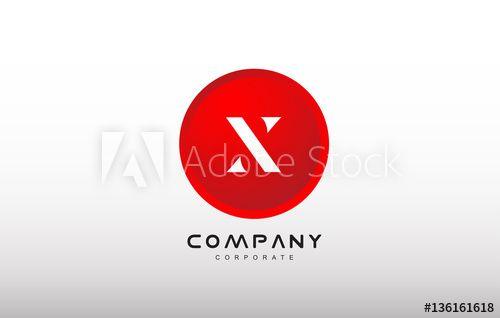 Red Circle X Logo in vector format (SVG)