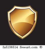 Black and Gold Shield Logo - LogoDix