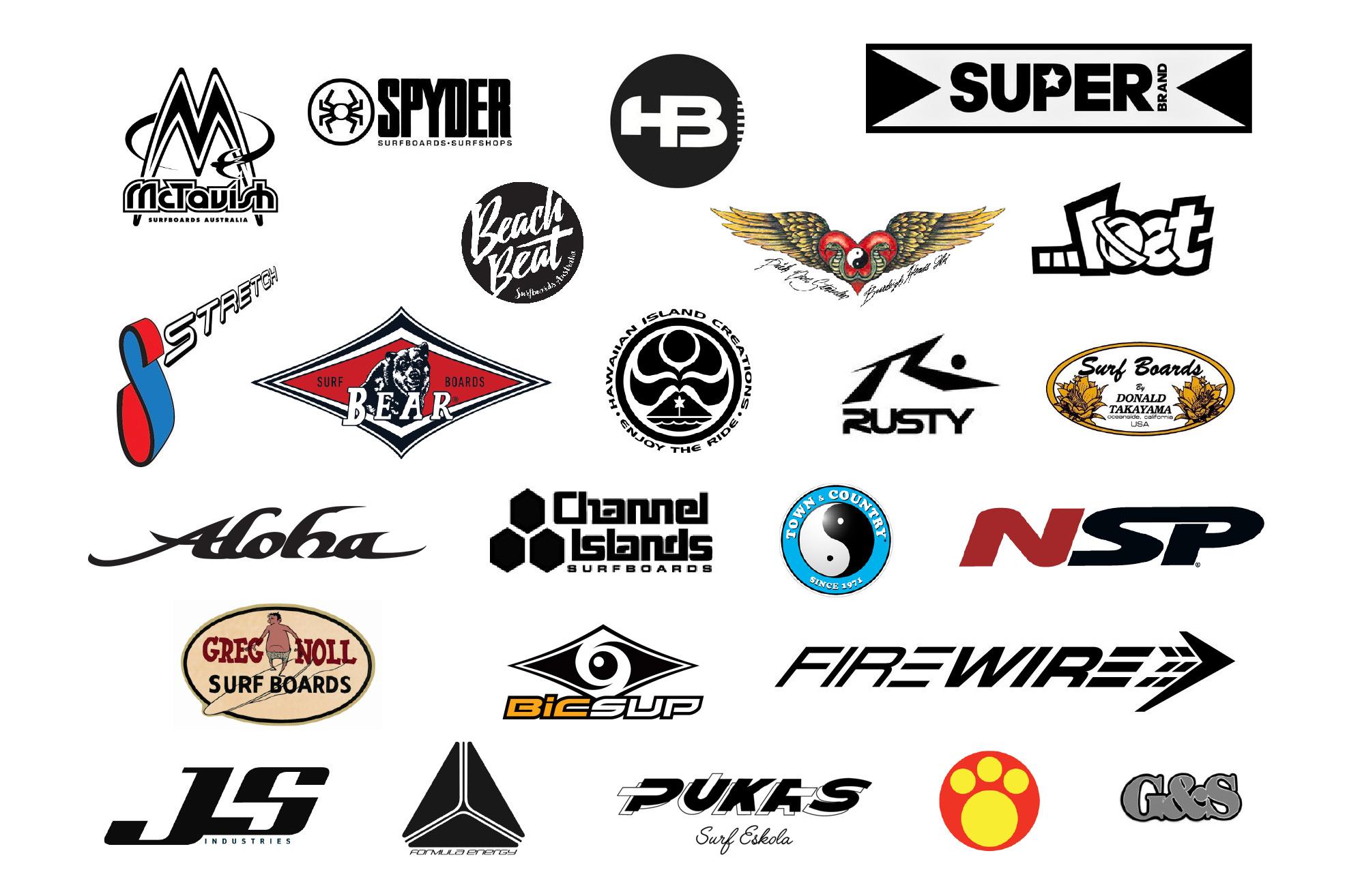 Surfboard Company Logo Surfboard Company Logo